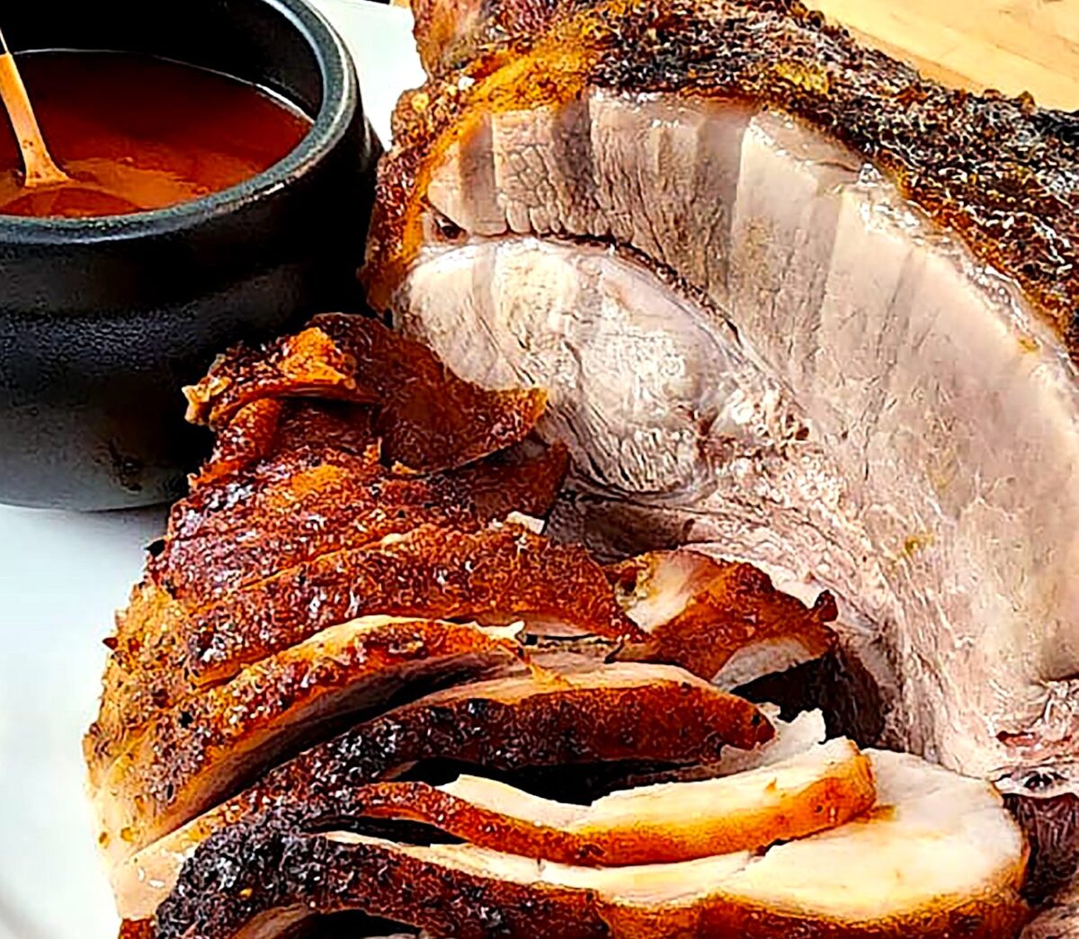 Pernil de cerdo asado con salmuera de cerveza y bbq de guayaba - 7 ...